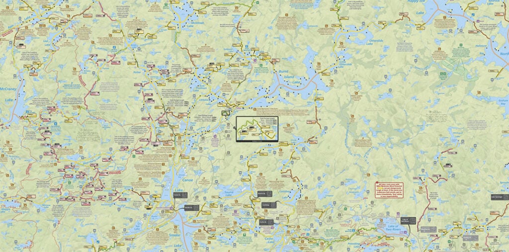 Algonquin Maps: Campgrounds, Canoe Routes, Trails & More - Paddling ...